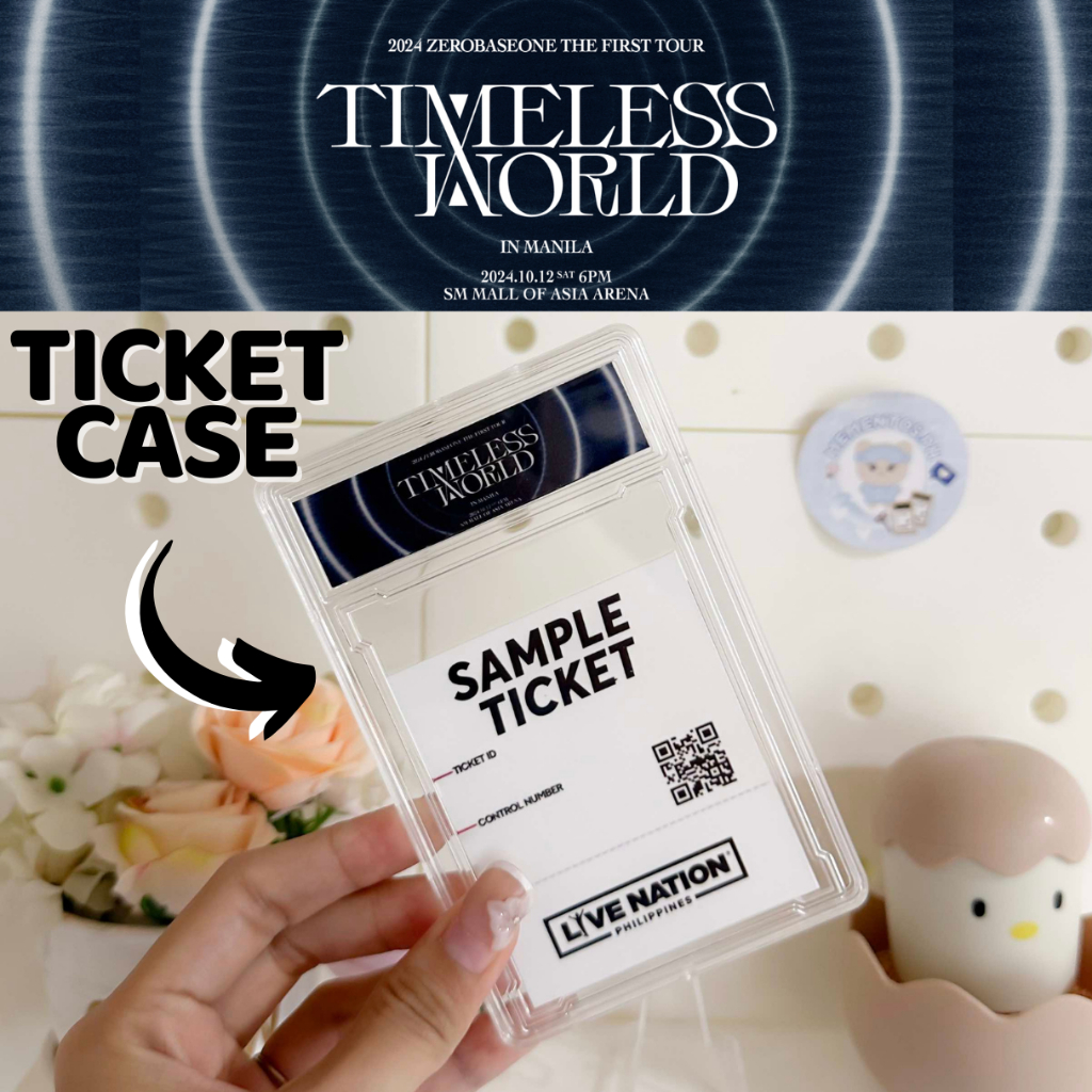 ZEROBASEONE The First World Tour Timeless World Acrylic Concert Ticket Case Frame Holder Keeper ...