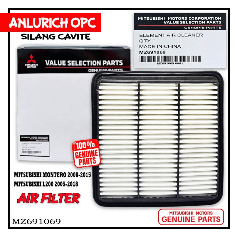 MITSUBISHI AIR FILTER MONTERO 2008-2015 / L200 2005-2018 GENUINE ...