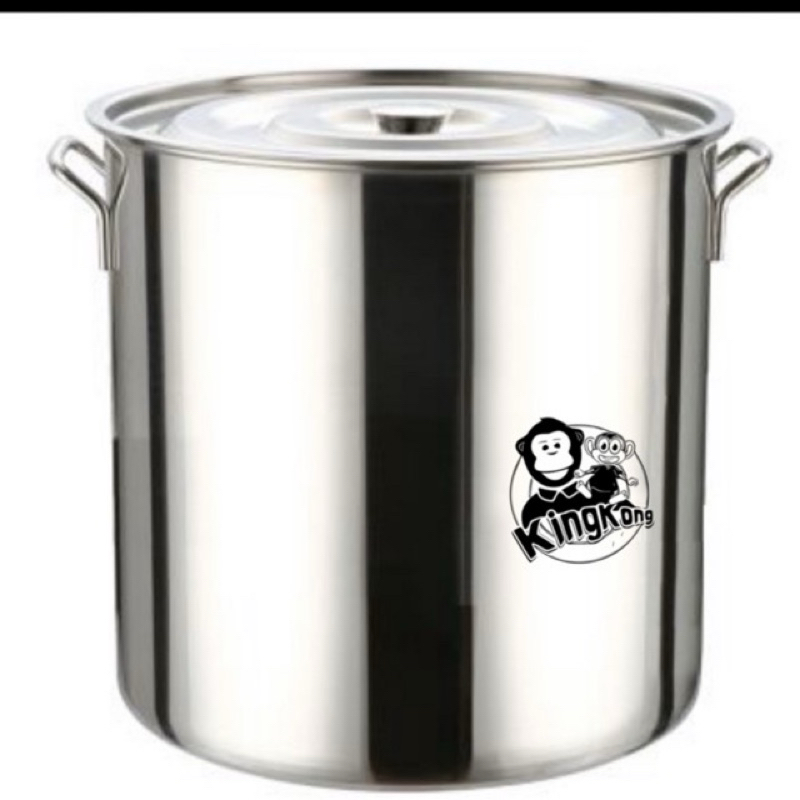 Stainless Steel BIG DRUM Cooking Stock Pot Big Stew Pot Thickened food ...