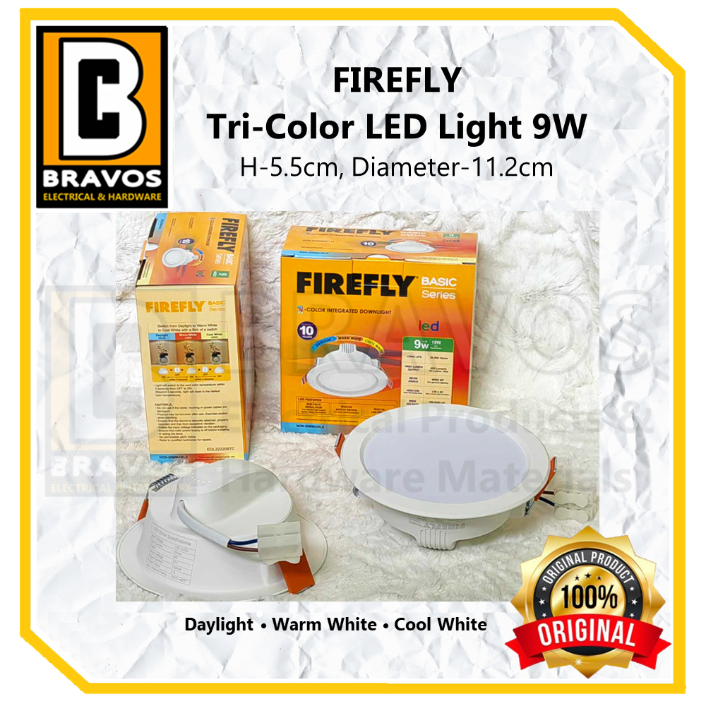 FIREFLY Tri Color Integrated Downlight Pinlight Penlight 3 Warm White ...