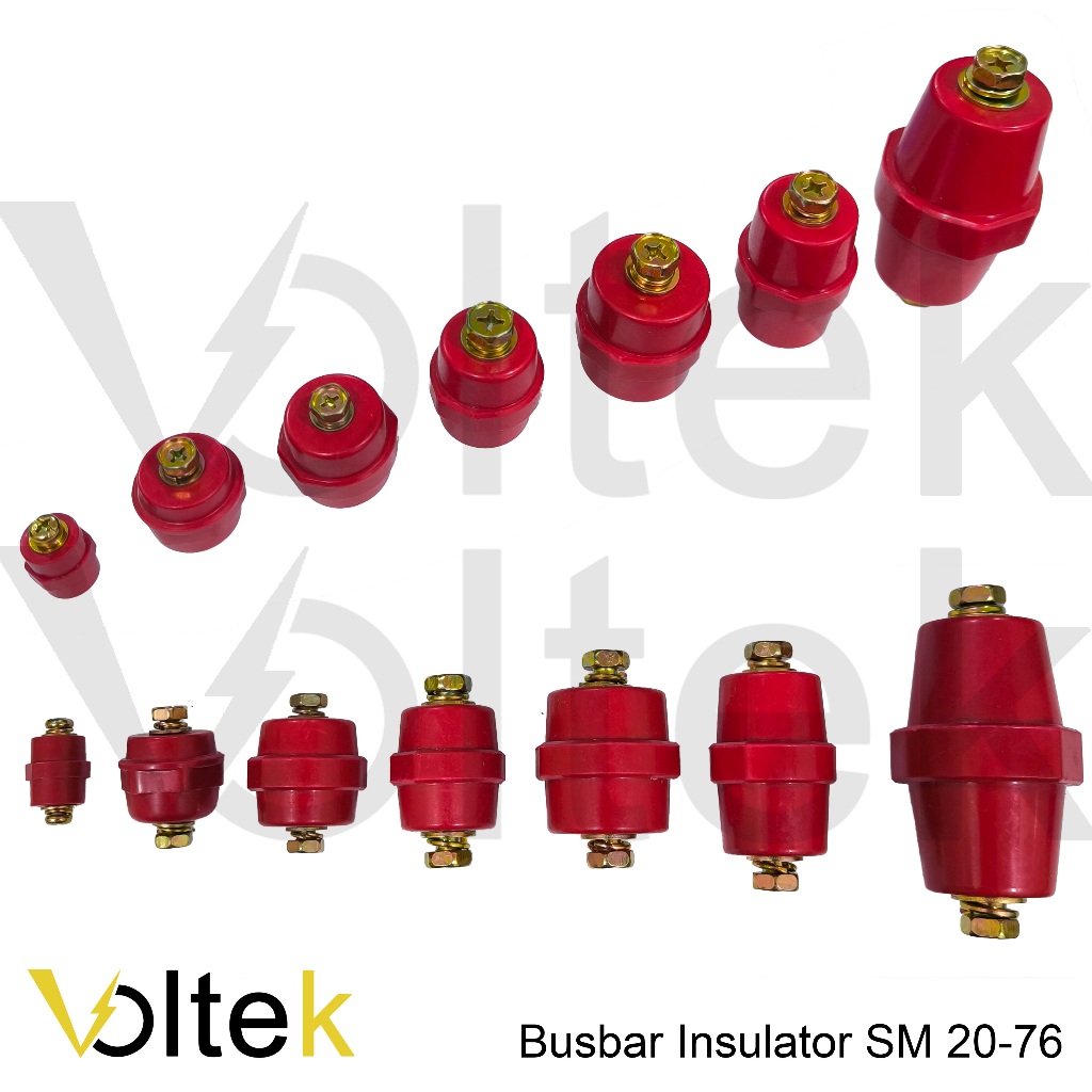 Insulated Busbar Insulator with bolt/ screw SM20, SM25, SM30, SM35, SM40, SM51, SM 76 Red ...
