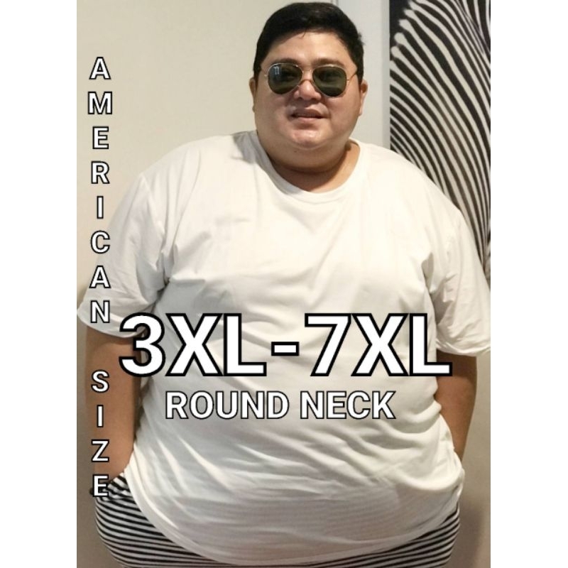 Men's Plus Size Plain T-shirt (3XL-7XL) | Shopee Philippines