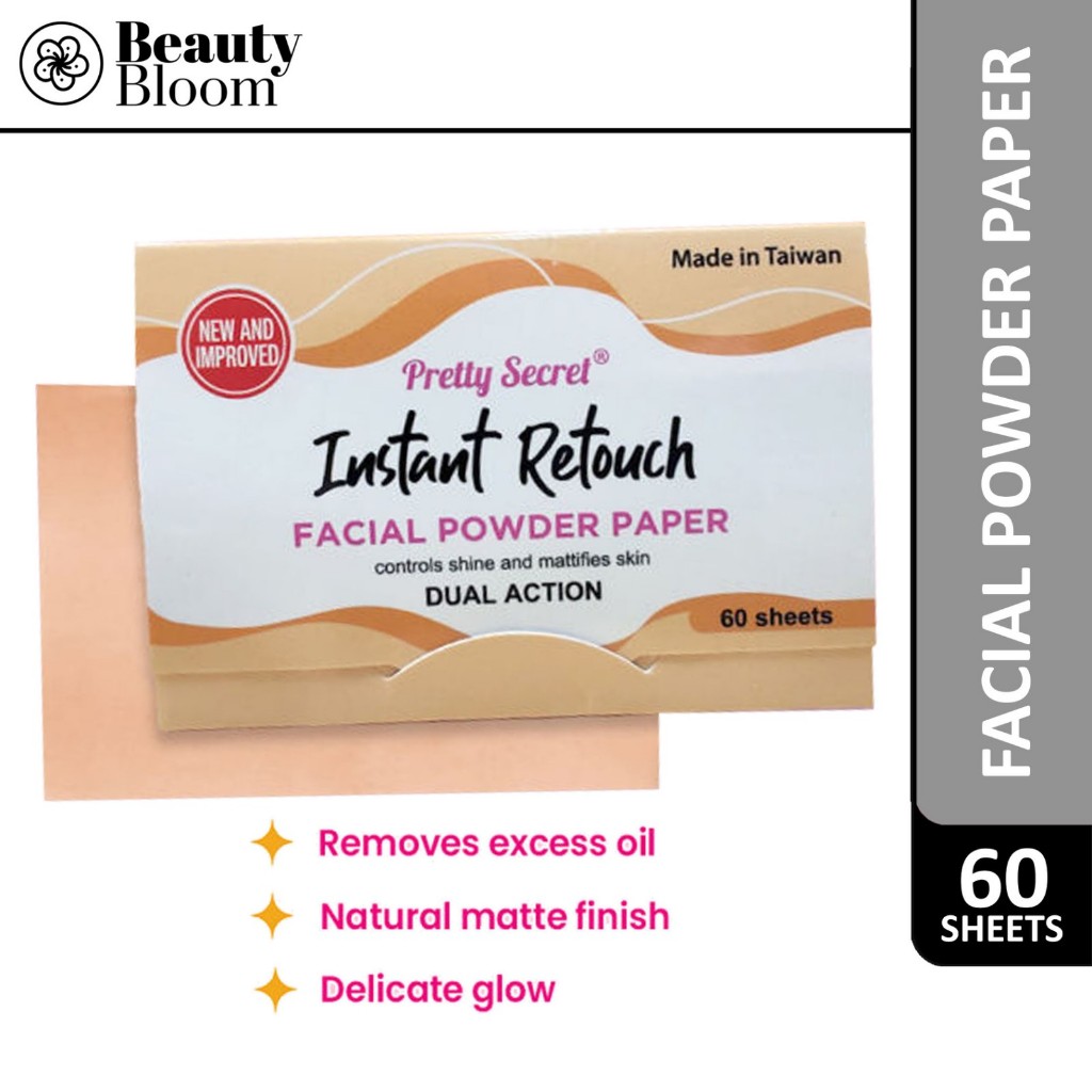 Pretty Secret Facial Powder Paper x 60's | Shopee Philippines