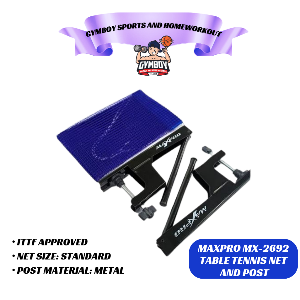 Maxpro MX-2692 Table Tennis Net And Post NYLON Set | Shopee Philippines
