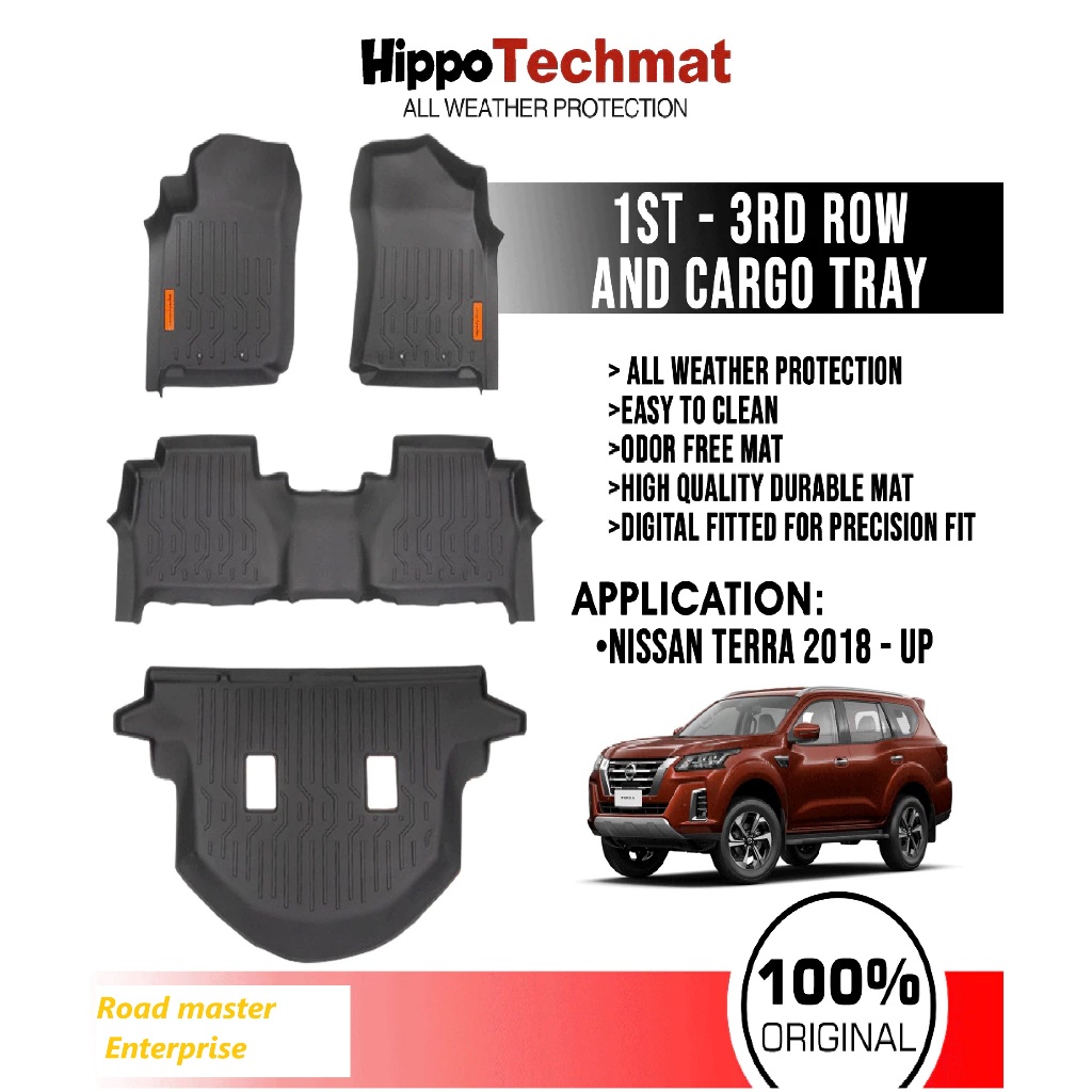 Nissan Terra 2018 to 2025 Thailand Made Hippo Techmat Basic Deep Dish ...