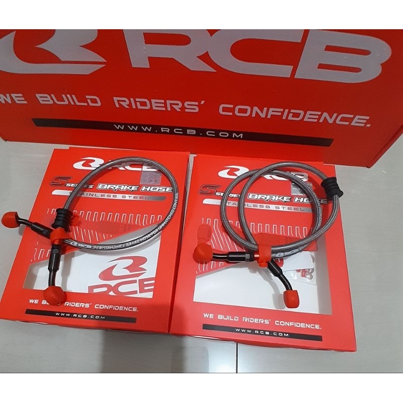 RCB S SERIES BRAKE HOSE 550MM/ 850MM UNIVERSAL (SILVER) | Shopee ...