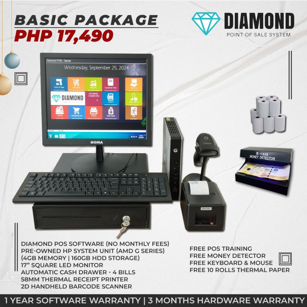 Budget POS Complete Package / Point of Sale / Lifetime to use / User ...