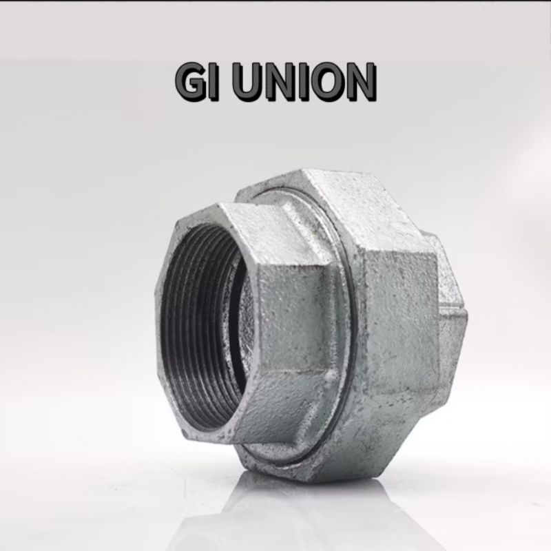 GI Fittings HEAVY DUTY UNION 1/2" 3/4" 1"inch PER PCS | Shopee Philippines