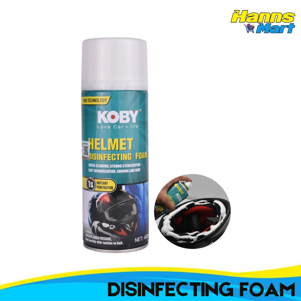 Original Koby Helmet Disinfectant Foam 450ml Disinfecting Foam Spray ...