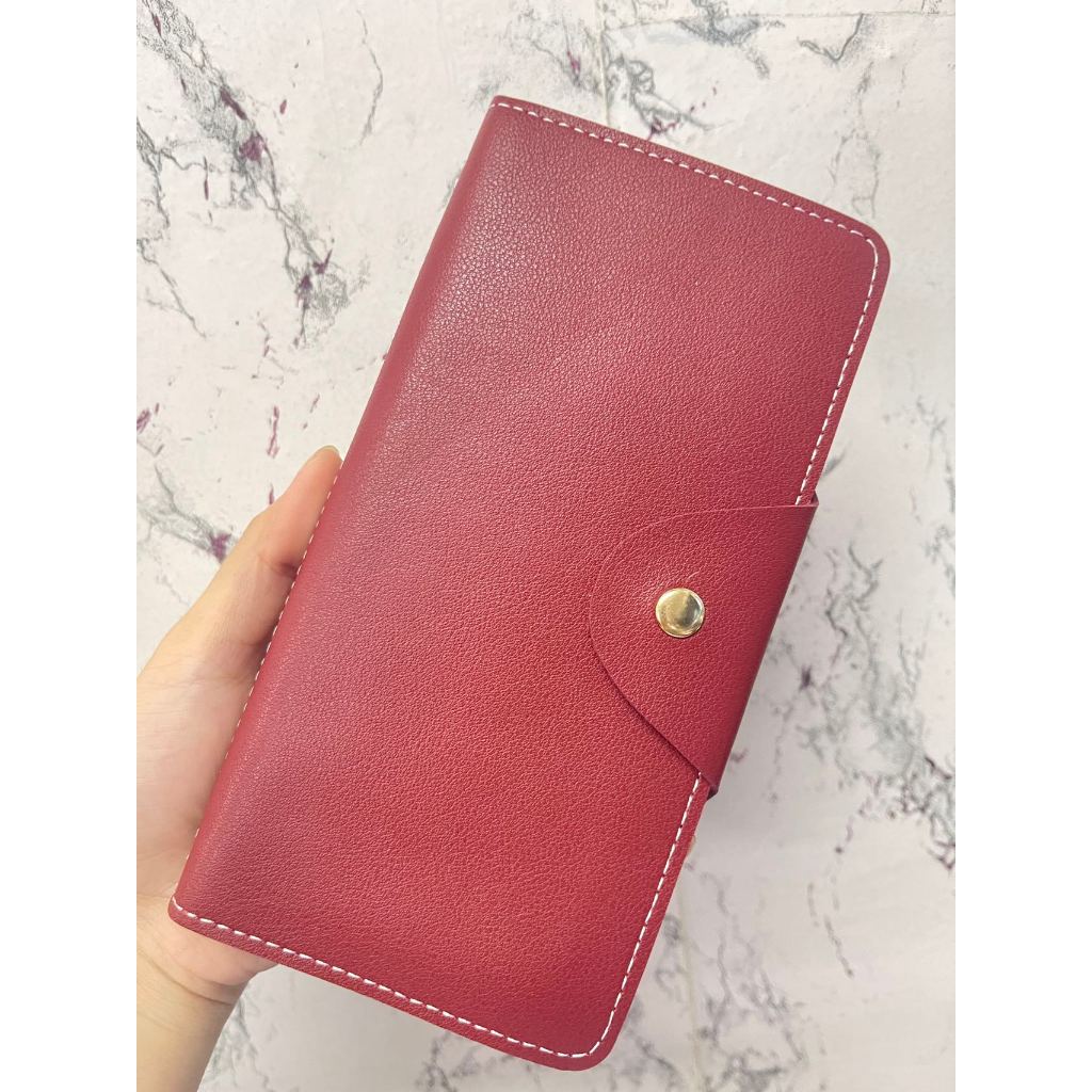 Money Organizer Leather Book Type Wallet with 5 Card slot and 6 pcs ...