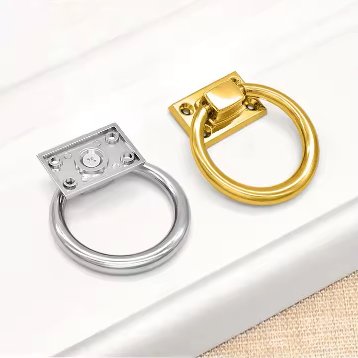 Zinc Alloy Hardware Door Chair Round Ring Pull Knob Dining Sofa Chair ...