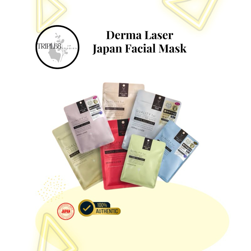 DERMA LASER JAPAN FACIAL MASK 7 SHEETS | Shopee Philippines