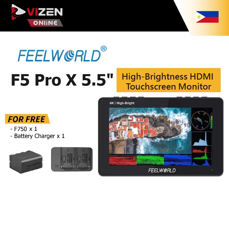 FeelWorld / F5 PROX / F5 PRO X / 5.5" High-Brightness HDMI Touchscreen ...