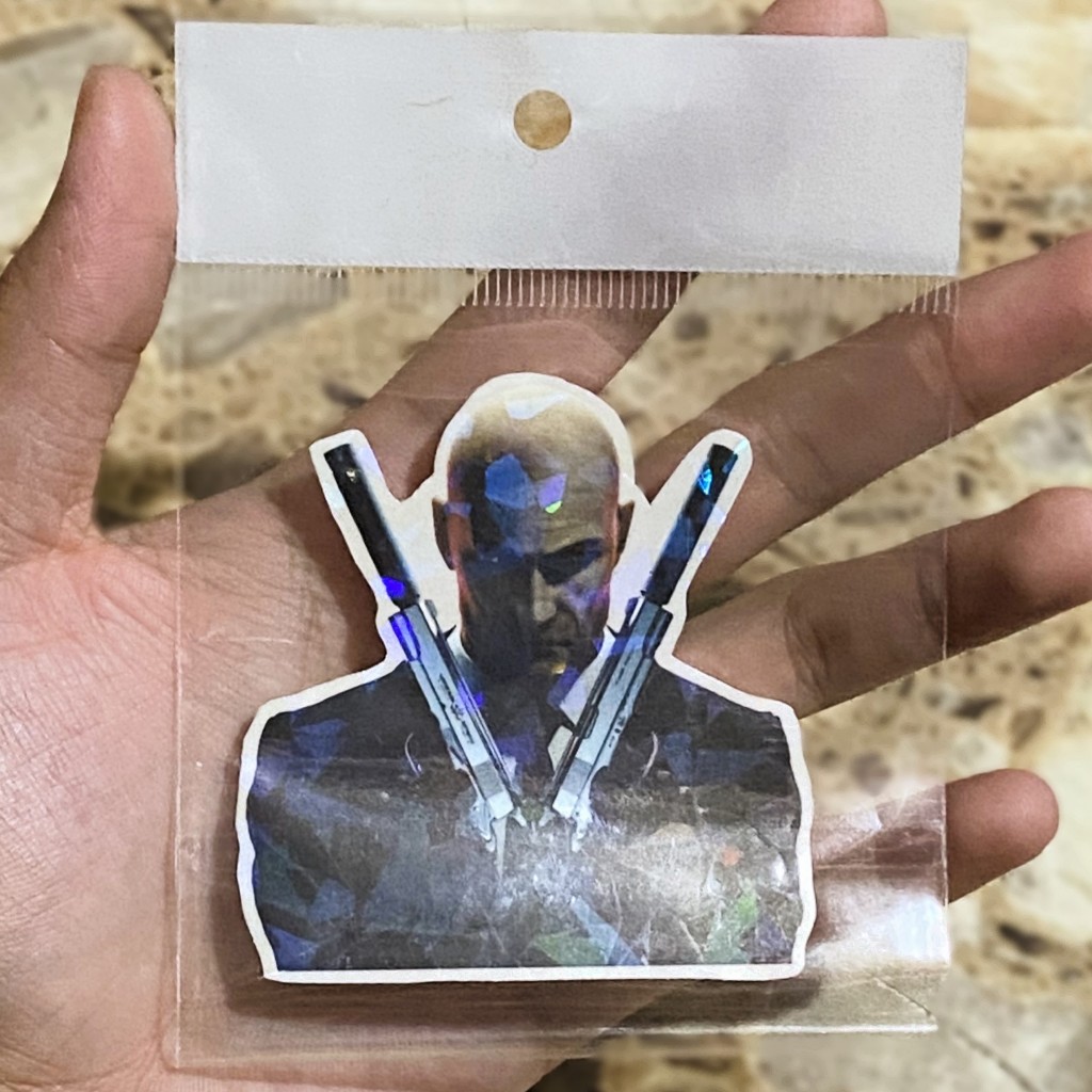sticker hit man assasin bald agent decals stickers decal laptop tumbler ...