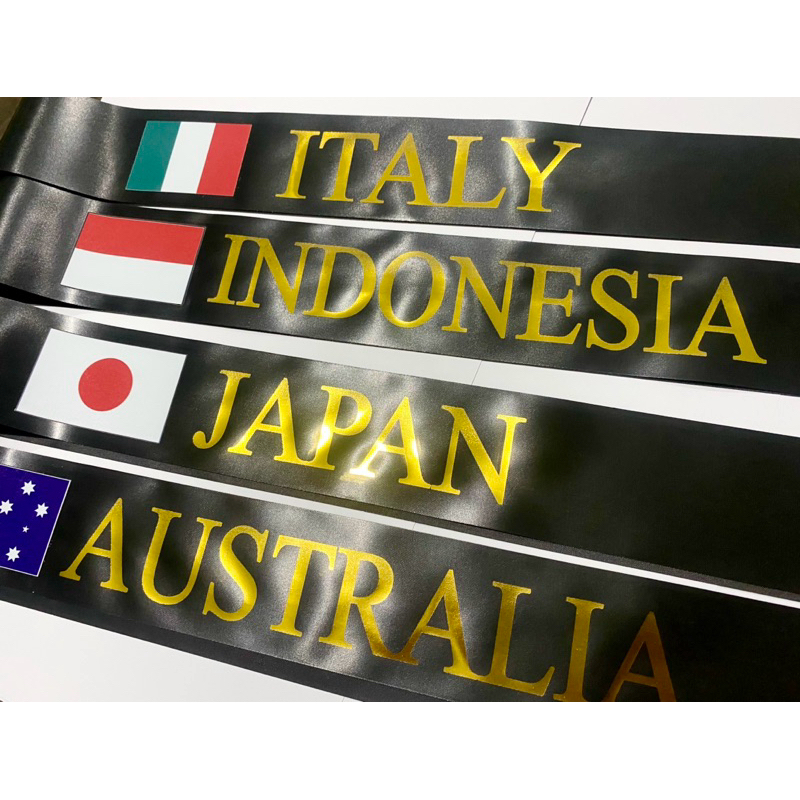UNITED NATIONS SASH -ALL COUNTRIES AVAILABLE | Shopee Philippines