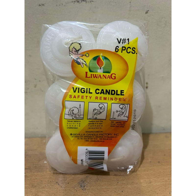 Liwanag Vigil Candle 1 (6 pieces) | Shopee Philippines