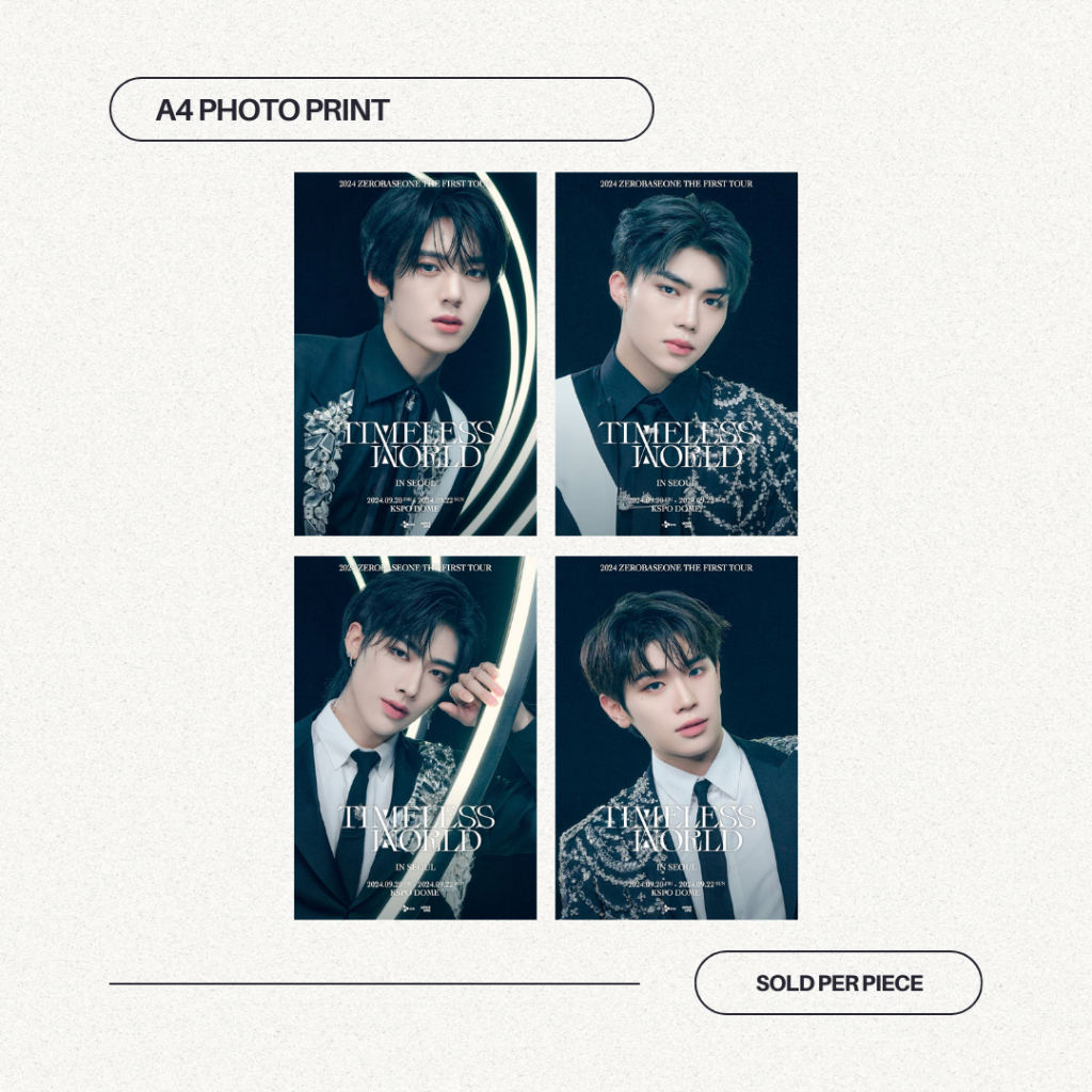 [1Piece] ZeroBaseOne Timeless World A4 Photo Print - Mini Poster ...
