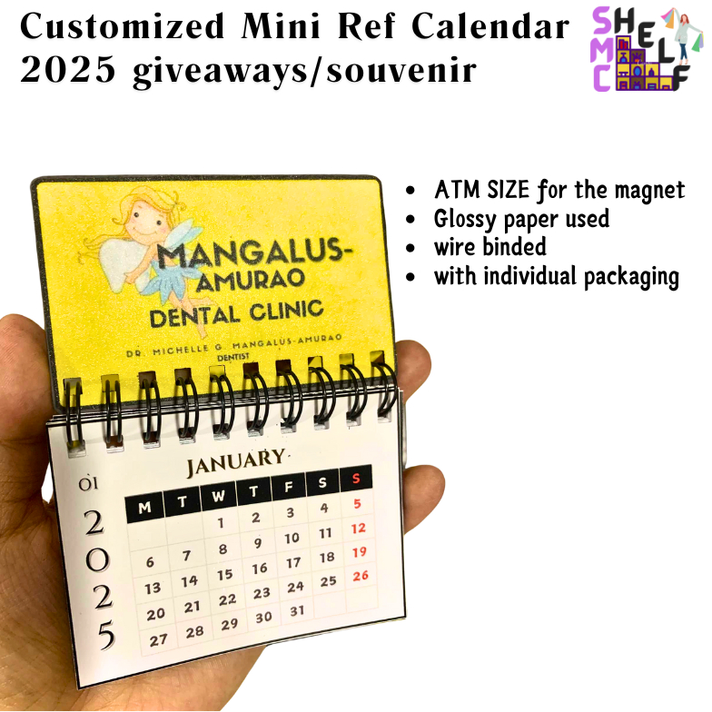 SMC SHELF 2025 Calendar for giveaways, souvenir, holiday gift (ref ...