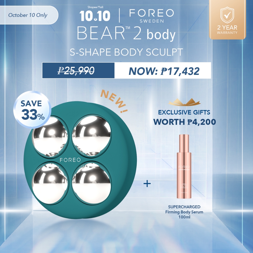 FOREO BEAR 2 body Advanced Microcurrent Body Sculpting Machine ...