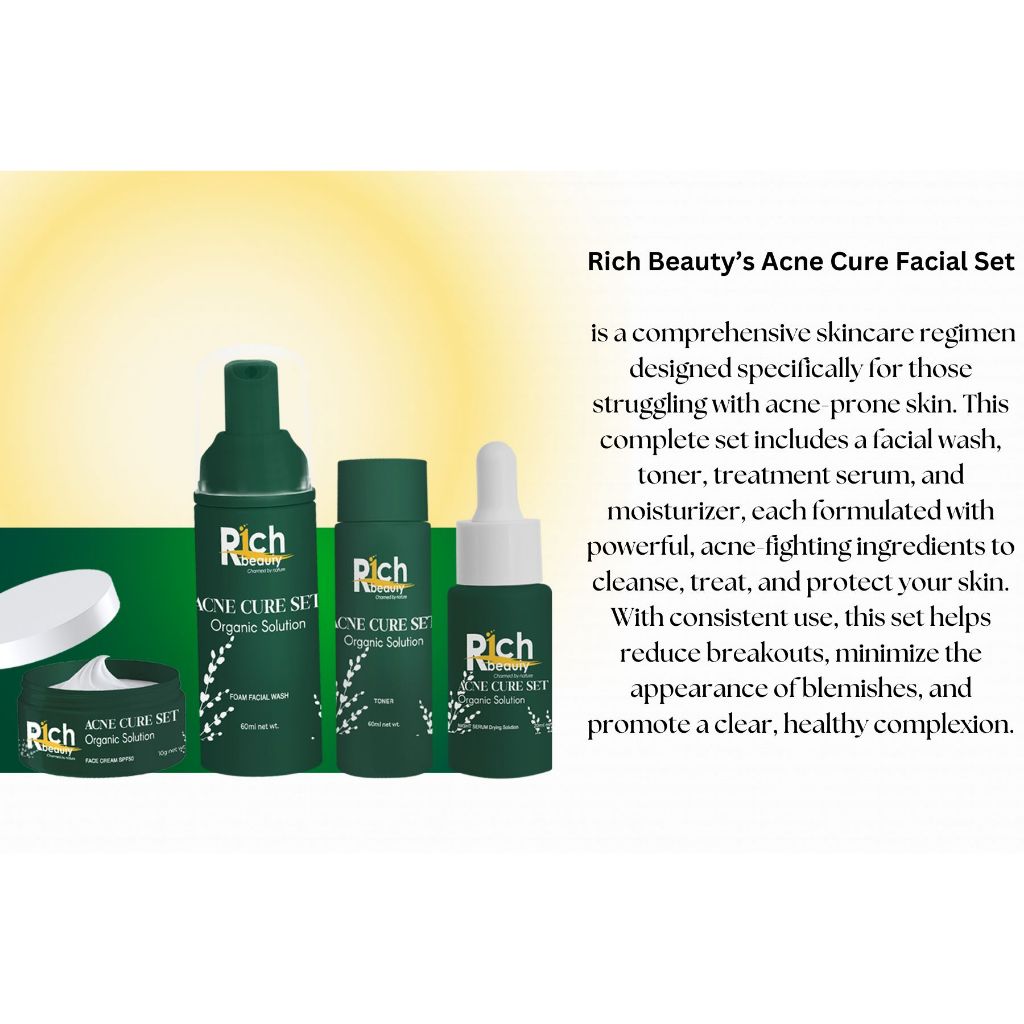 Acne Cure Set ( Organic Sulotion ) | Shopee Philippines