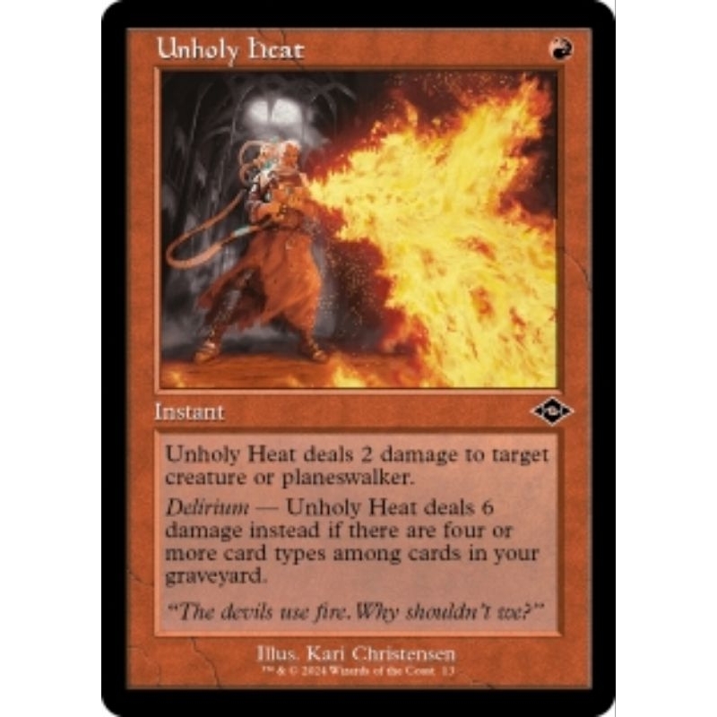 Unholy Heat (retro) - MH3 - Common - MTG Cards (WotC) | Shopee Philippines