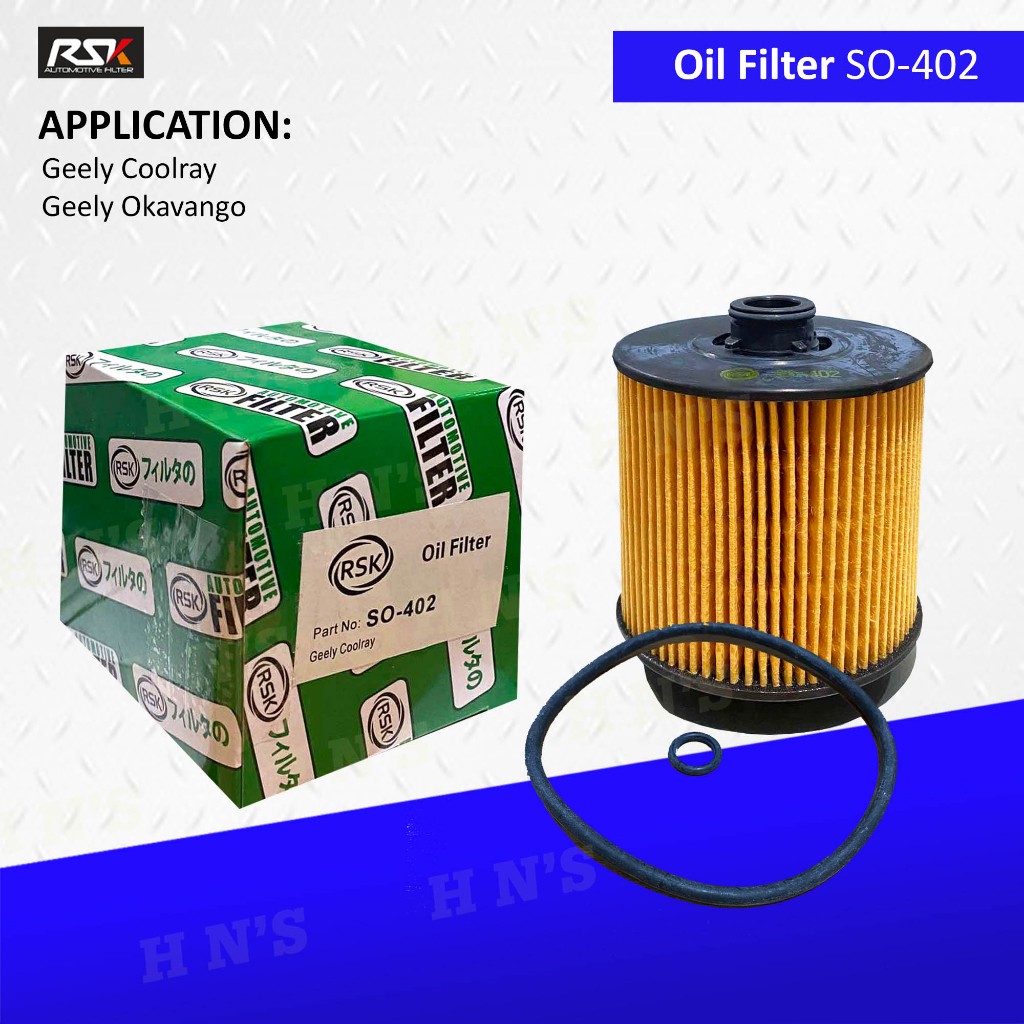 RSK Oil Filter for Geely Coolray / Geely Okavango ( SO-402 ) | Shopee ...