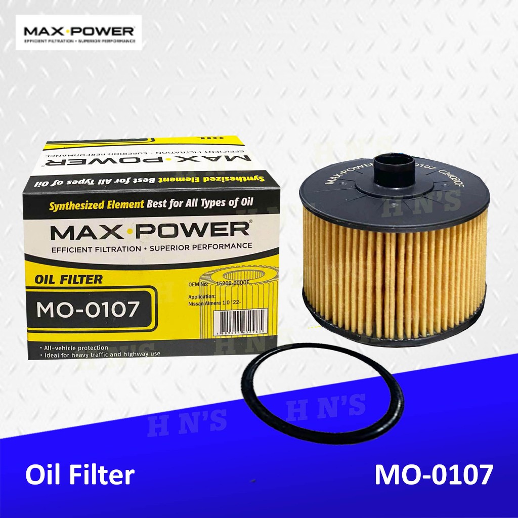 MAX Power Oil Filter MO-0107 for Nissan Almera ( 2021 - UP ) | Shopee ...
