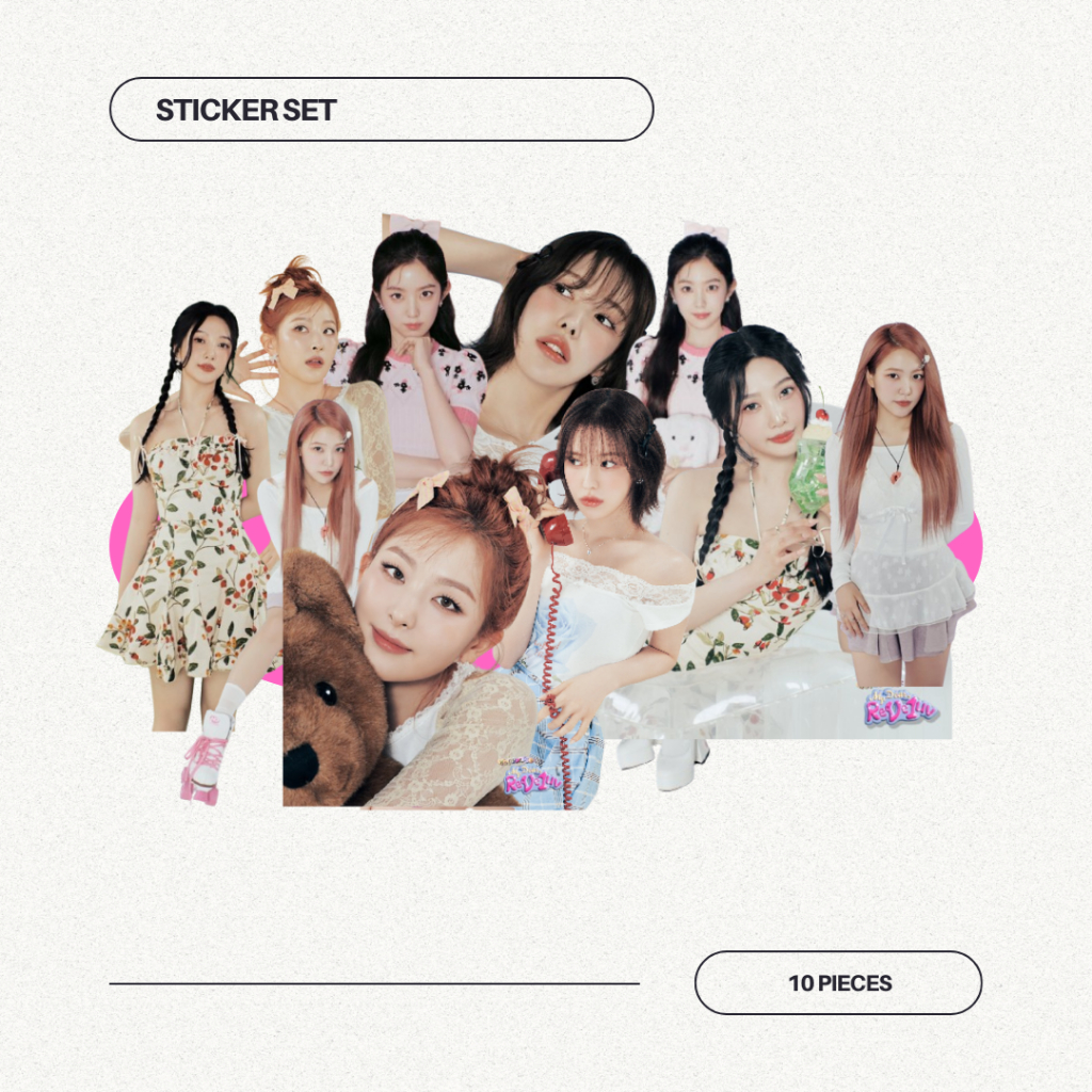 10Pieces/Set Red Velvet My Dear Reveluv Sticker Pack Kpop Sticker Not ...
