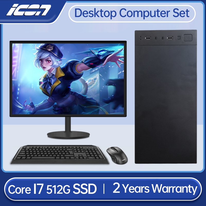 ICON Desktop Computer Set PC Full Set Intel Core i3/i5/i7 Mini Host PC ...