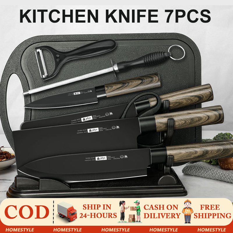 Kitchen Knife set 7PCS chef Knives high quality stainless cooking ...
