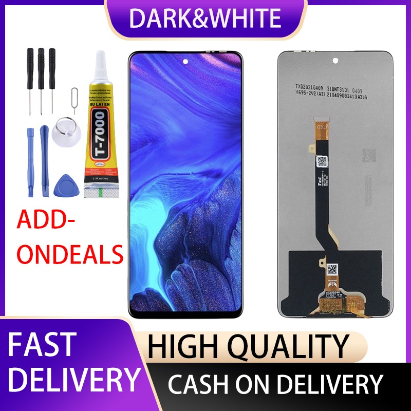 Infinix LCD Note 10 Pro X695 LCD Touch Screen Display Frame Assembly ...