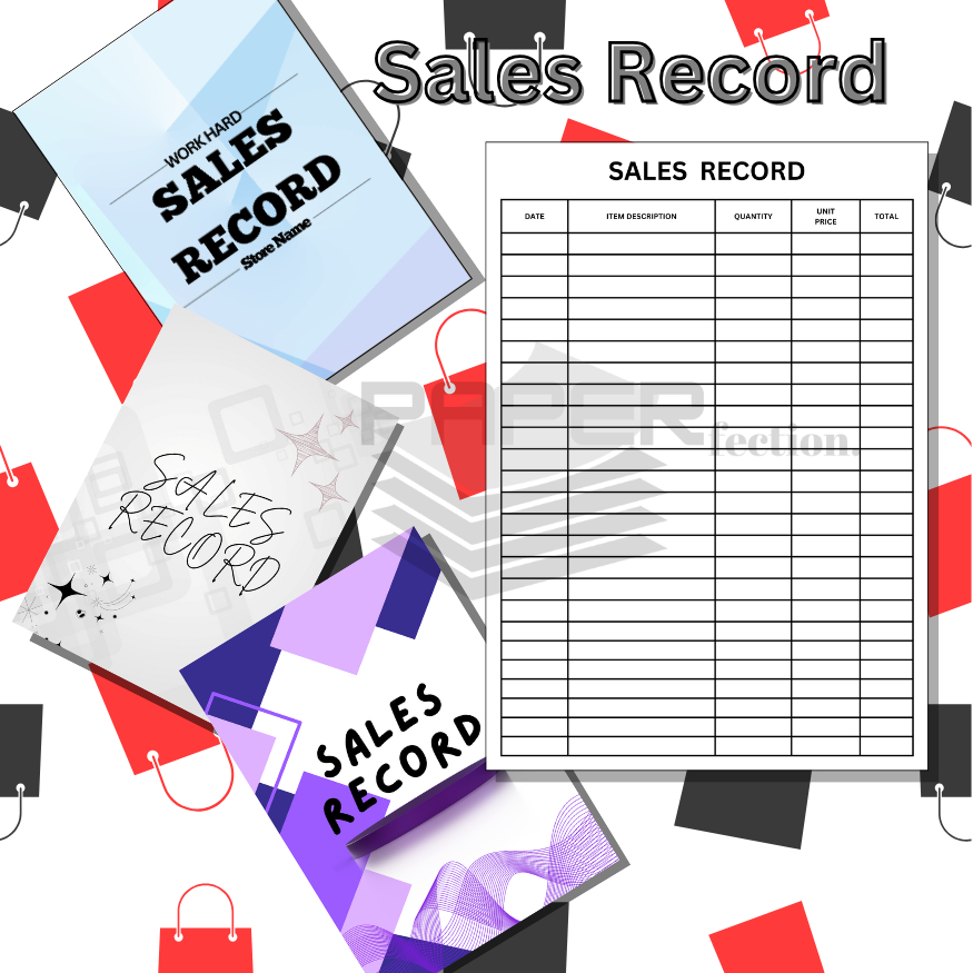 DAILY SALES RECORD BOOK 50 LEAVES/100PAGES BACK TO BACK PRINT A5 size ...