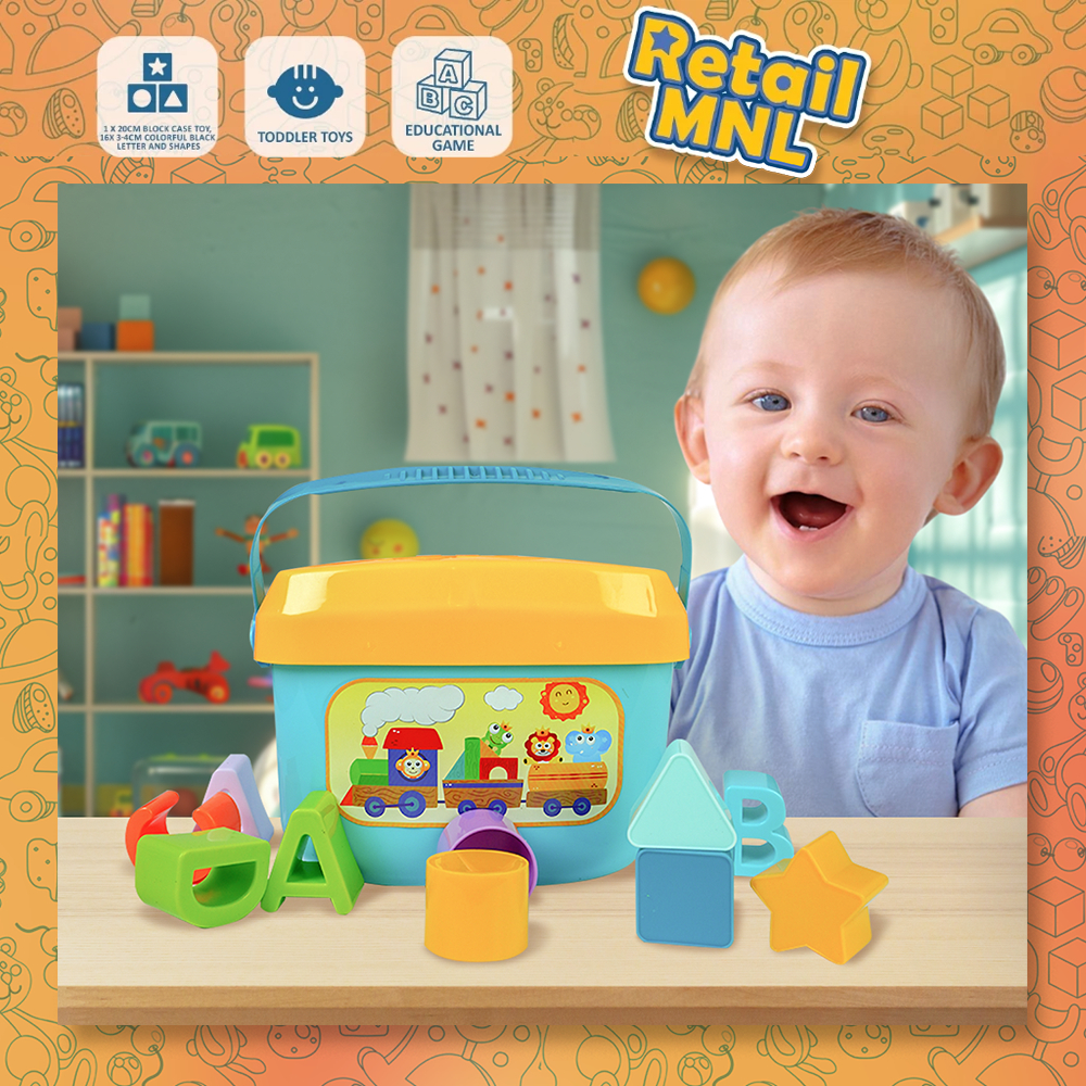 Retailmnl Blocks Shape Sorter Bucket Baby Toddler Toy | Shopee Philippines