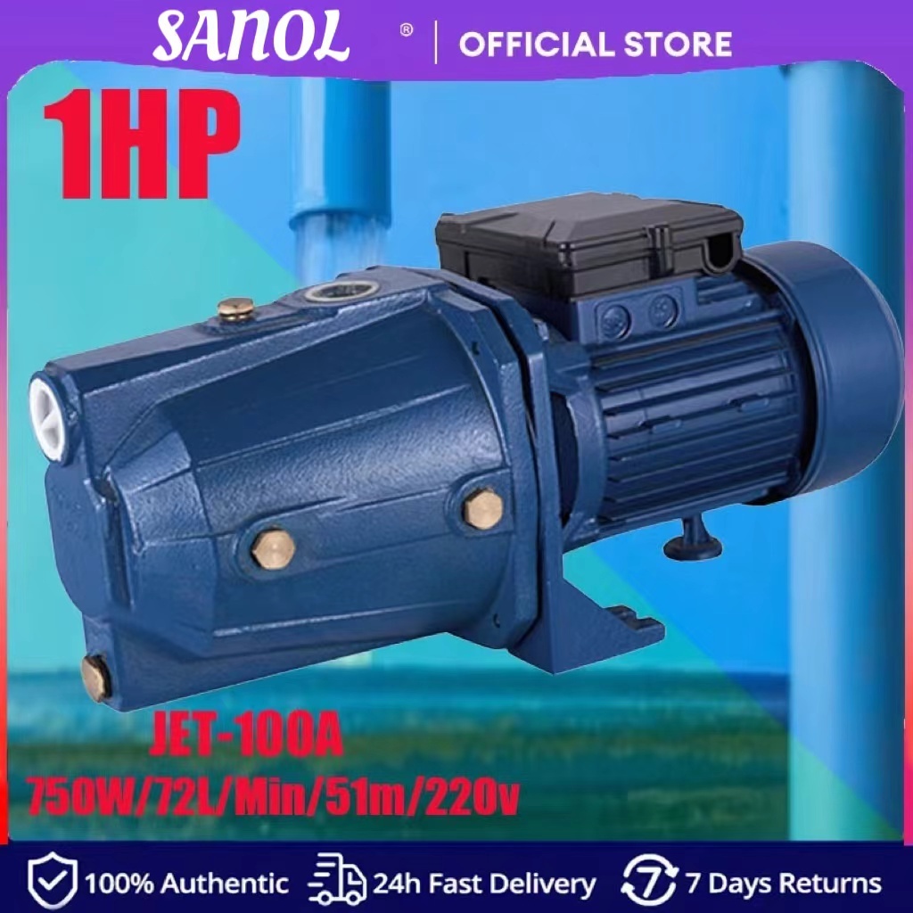 1HP Jet Pump Electric Water Booster Self Priming Jetmatic Heavy Duty ...