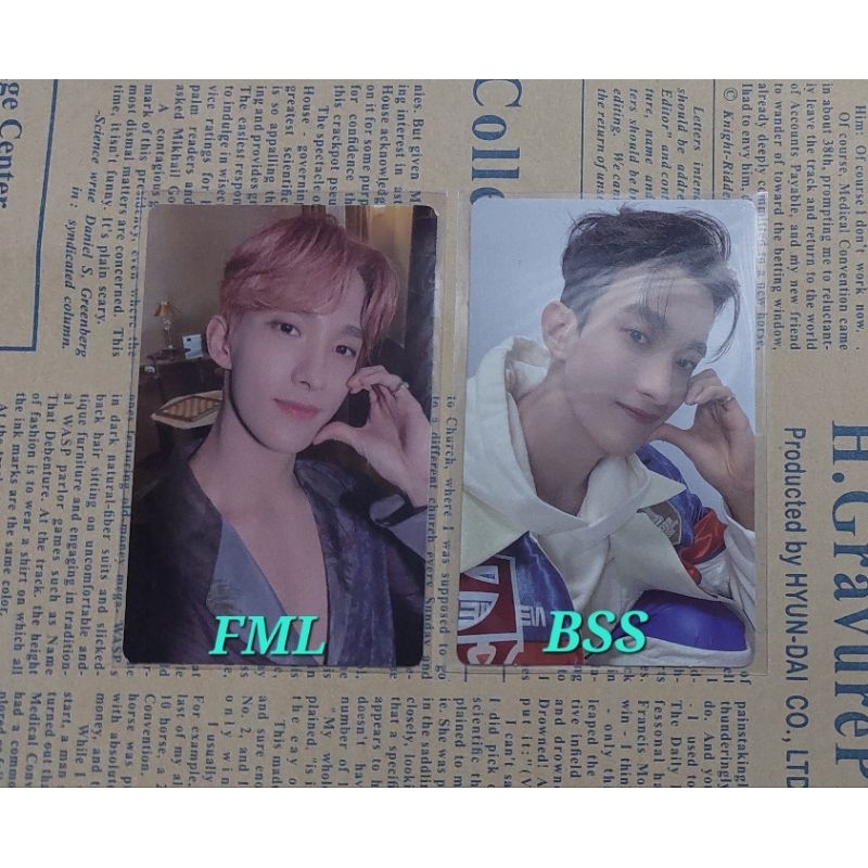 SEVENTEEN DK FML BSS PHOTOCARD | Shopee Philippines