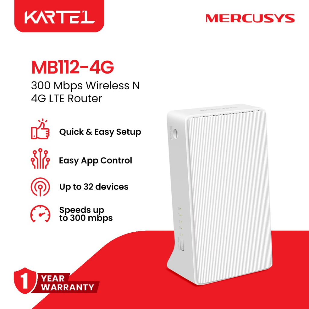Mercusys MB112-4G Wireless Dual Band 4G LTE Router | Shopee Philippines