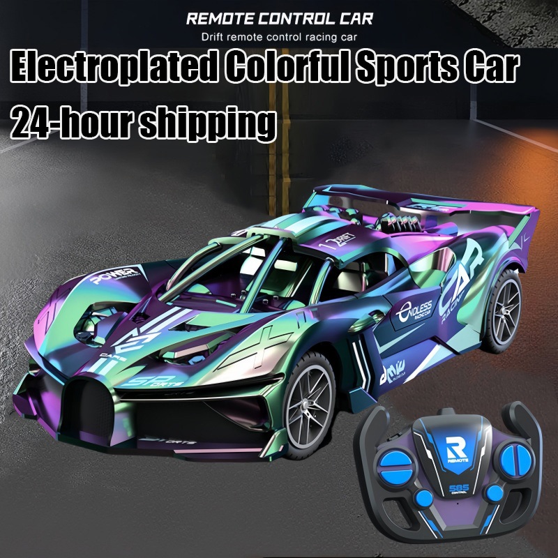 Upgrade 】 Cool Remote-Controlled Racing Car, Electroplated Drift Car ...