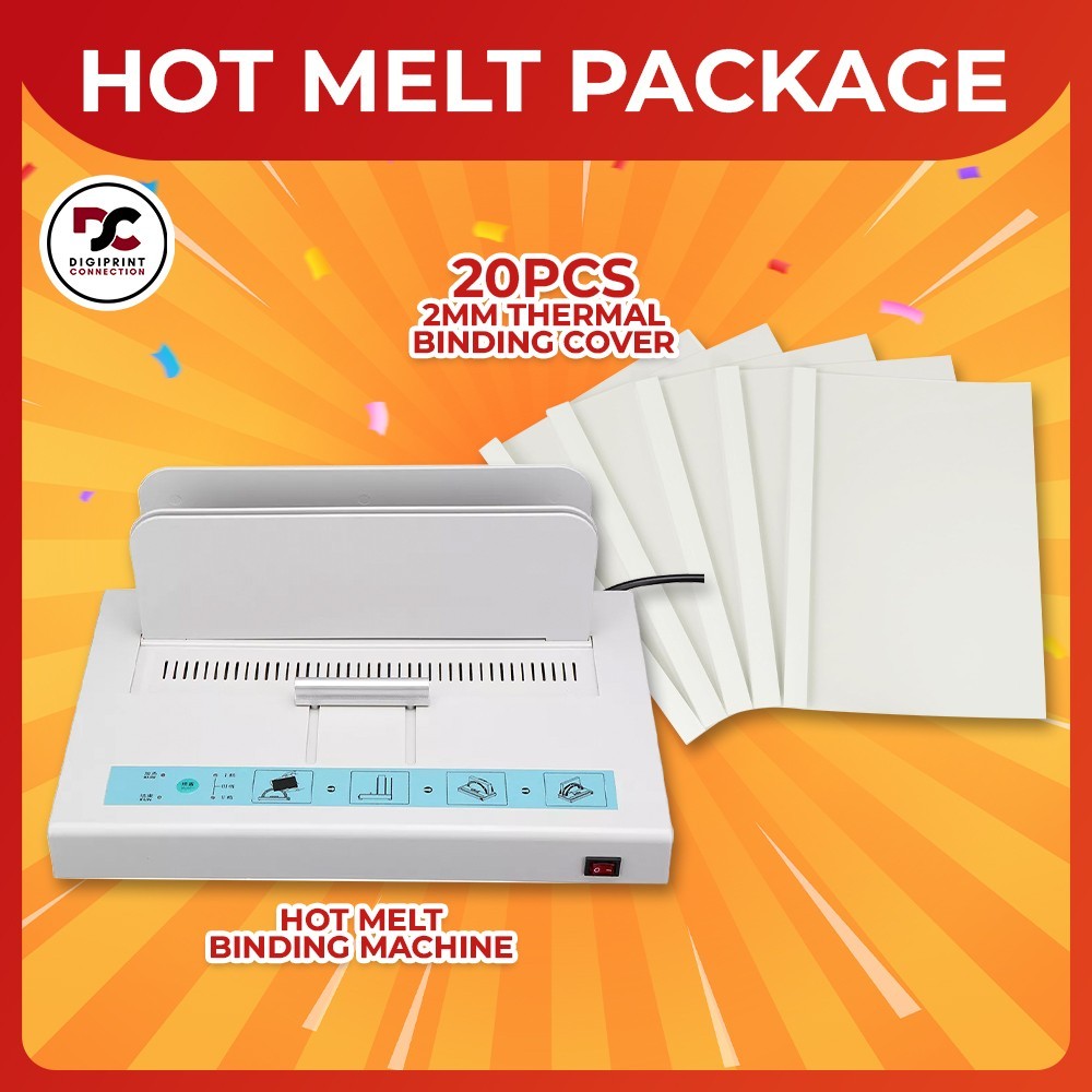 Officom Hot Melt Binding Machine 50mm up to 500 pages binder Thermal Binder | Shopee Philippines