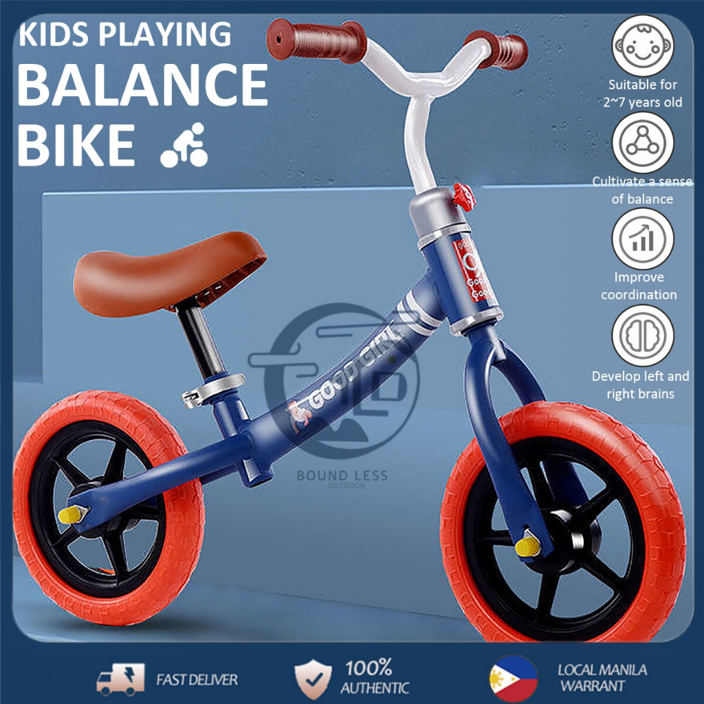 Kids Balance Bike Without Pedal Kid Two-wheeled Toddler Bike Outdoor ...