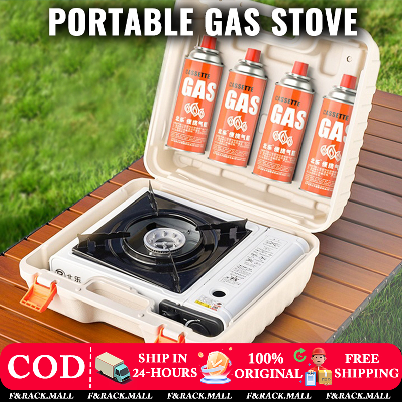 Portable Gas Stove Outdoors 2 IN 1 Butane Burner Picnic Barbecue ...