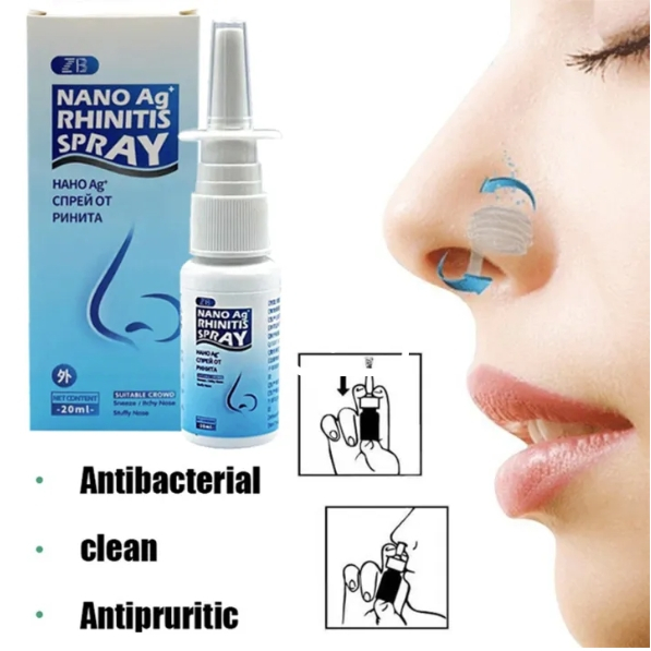 Powerful Rhinitis Cure Spray Chronic Allergic Rhinitis Sinusitis ...