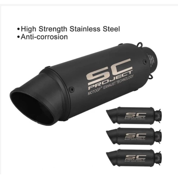 SC Project CRT Beak Type Slip On Universal Exhaust Canister Muffler ...