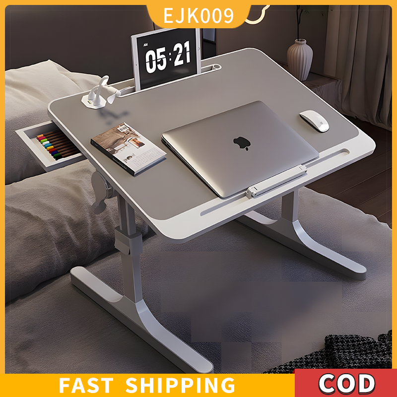COD Folding Lazy Table Portable Adjustable Bed Table Mini Study Table ...