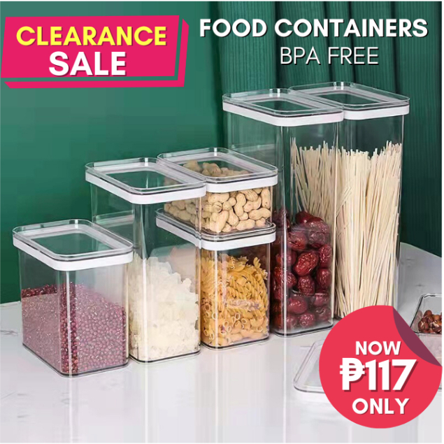 Food Containers Storage Set Airtight Pantry kitchen Storage Containers ...