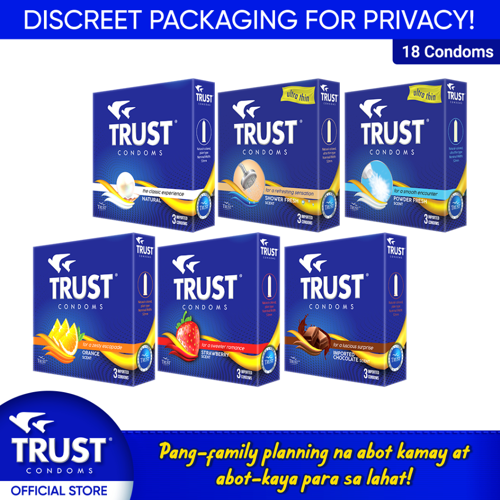 Trust Condoms 6 Scents Variety 6 Packs | Shopee Philippines