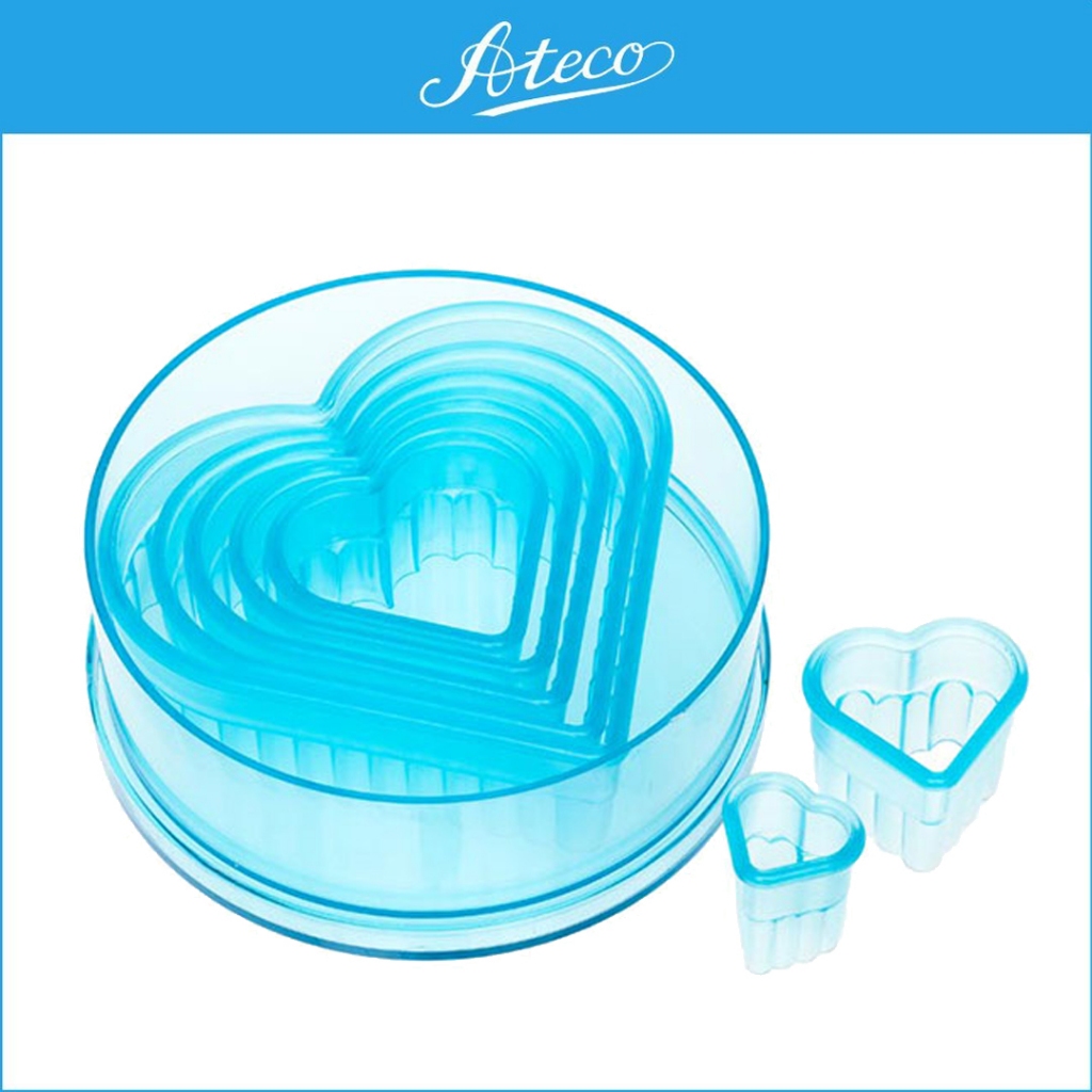 Ateco Fluted Heart Cutter Shaper Molder Cookies Pastry Dough Cutter ...