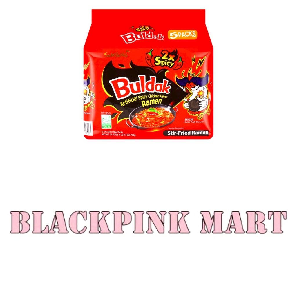 SAMYANG BULDAK X2 NUCLEAR 140G 1 PACK (5PCS) BLACKPINK MART | Shopee ...