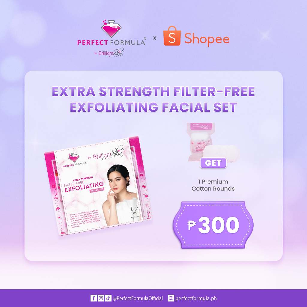 PERFECT FORMULA EXTRA STRENGTH FILTER-FREE EXFOLIATING FACIAL SET ...