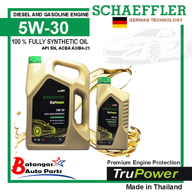 100% Fully Synthetic Engine Oil 5W-30 SCHAEFFLER TRUPOWER German ...