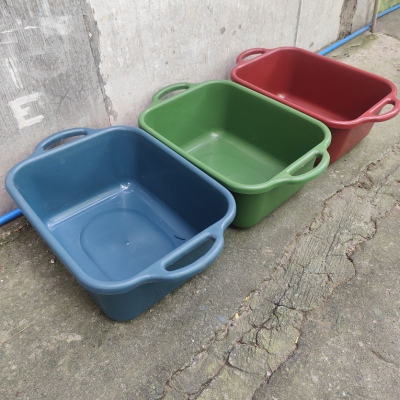 20L Rectangular Multipurpose Basin with Handle – Plastic Tub for ...